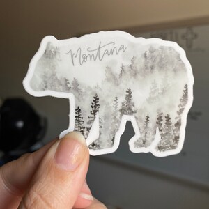 Montana Bitterroot Flower State Sticker Decal Vinyl RV Decal - Etsy