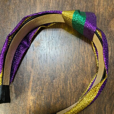 Mardi Gras Headband, Mardi Gras Headbands, Mardi Gras Knot Headband ...