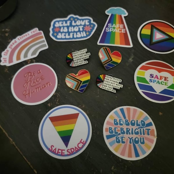 Equal Rights - LGBTQIA, BLM, Trans, Feminist, Pro Choice, Pin, Enamel ...