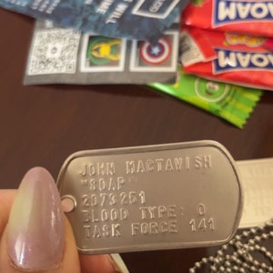 U.S. MILITARY Set PERSONALISED ARMY Dog Tags With Additional Red Medic ...