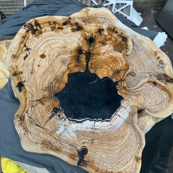 Large Olive Tree Root Sheet , Live Edge Root Slice With Which You Can ...