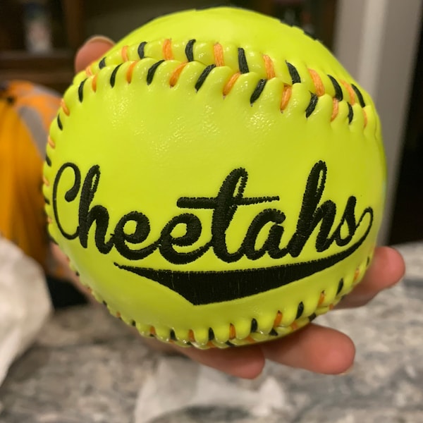 Personalized Softball, Monogrammed Softball, Softball Gift, Coach Gift ...