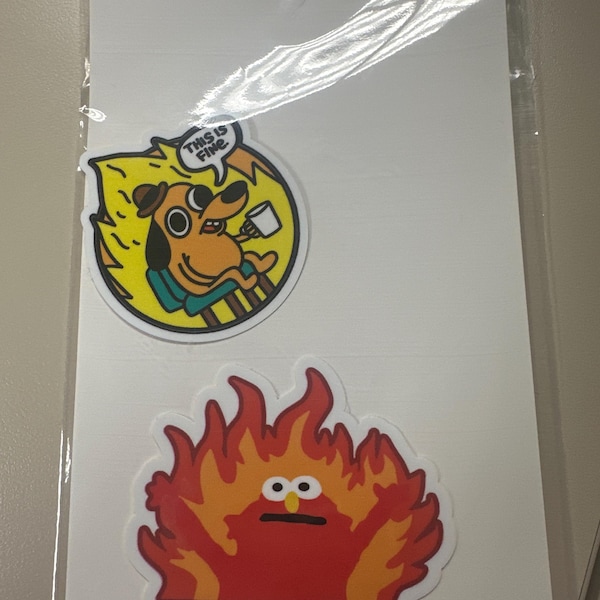 This is Fine Meme Sticker, Funny Sticker, Funny Meme Decal for Water ...