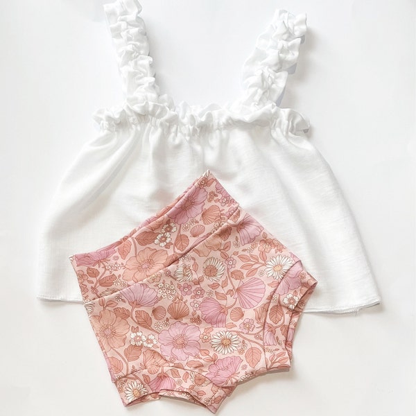 Baby Top + Dress Pattern, Baby Ruffle Top Pattern, Summer Top Pattern ...