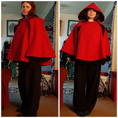 Bat Wing Capelet Hooded Shoulder Cape Vampire Capelet - Etsy