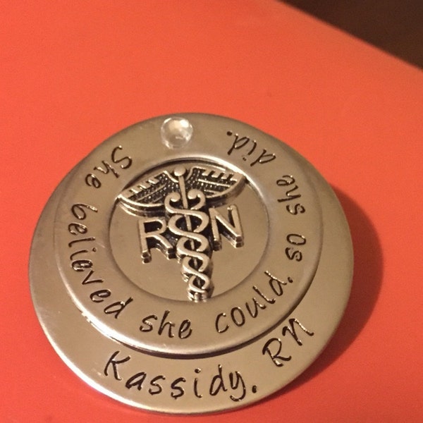 Personalized Nursing Pin / RN Pin / Nursing Student / Nursing Pinning ...