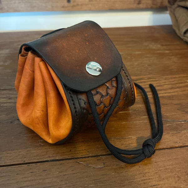 PDF Leather Drawstring Pouch Pattern / Dice Pouch Pattern / Video ...