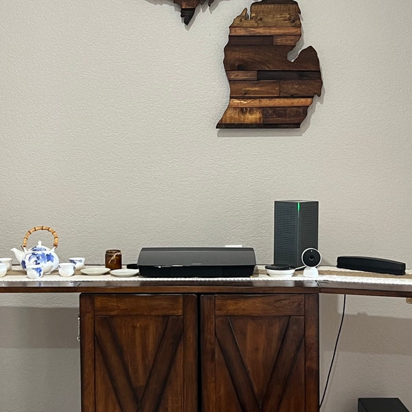 Rustic Wood State Cut Out, Large State Cutout, Wood State Outline ...