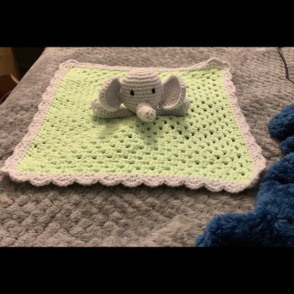 Kittens and Crochet Elephant Baby Security Blanket Pattern - Etsy