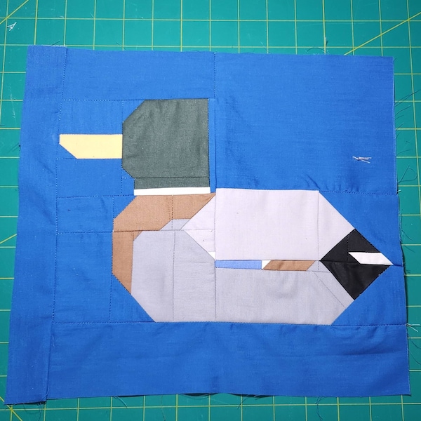 Mallard Duck Animal Camping Hunting Quilt Block PDF Pattern ...