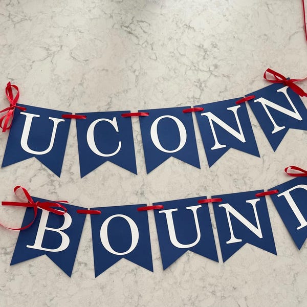 COLLEGE BOUND Banner Personalized University College Name Banner Bed ...