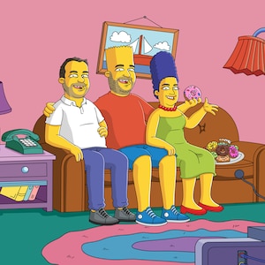 Custom Yellow Characters Personalized Art Yellow People - Etsy