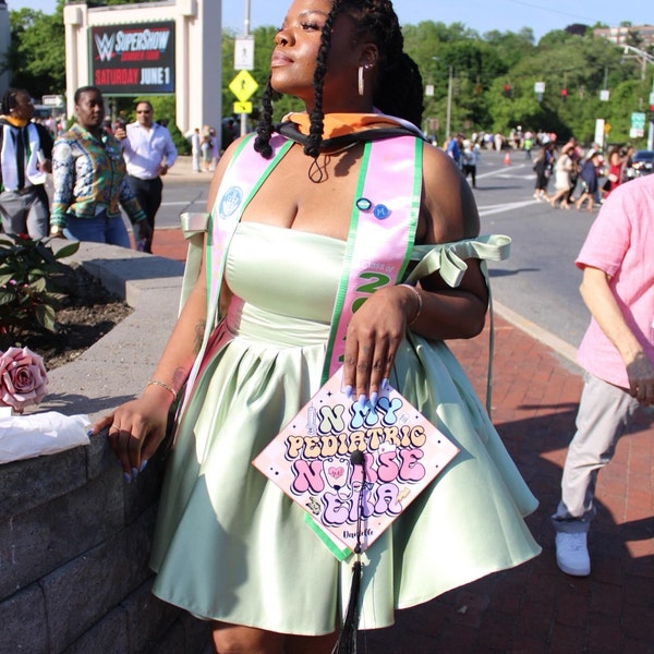 In My Pediatric Nurse Era Graduation Cap, Customized Ped Nurse Grad Cap ...