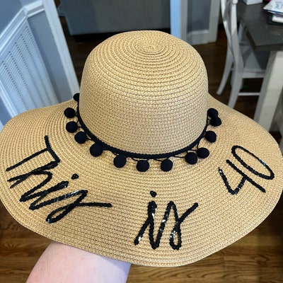 Custom Sun Hat Sun Hat-beach Hat Boho Hat Personalized Bachelorette ...