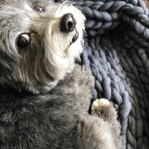 Super Chunky Knit Lamp - Pink and Purple Gradient Bedside, Table, Desk ...