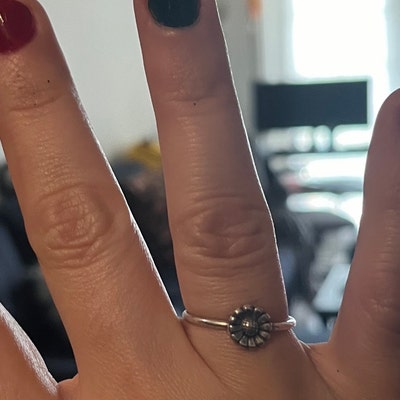 Small Music Note Ring, Skinny Music Stacking Ring, Sterling Silver ...