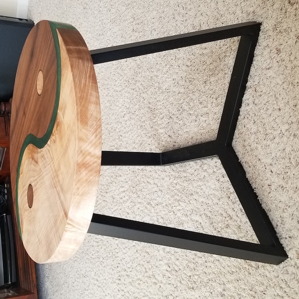 Unique Coffee Table Base for ROUND Table Top, Industrial Table Legs ...