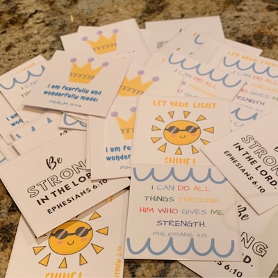 Kids Scripture Cards Children's Bible Verse Memory Cards Best Memory ...