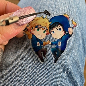 South Park Cup Craig and Tweek Keychain Charm Craig X Tweek | Etsy