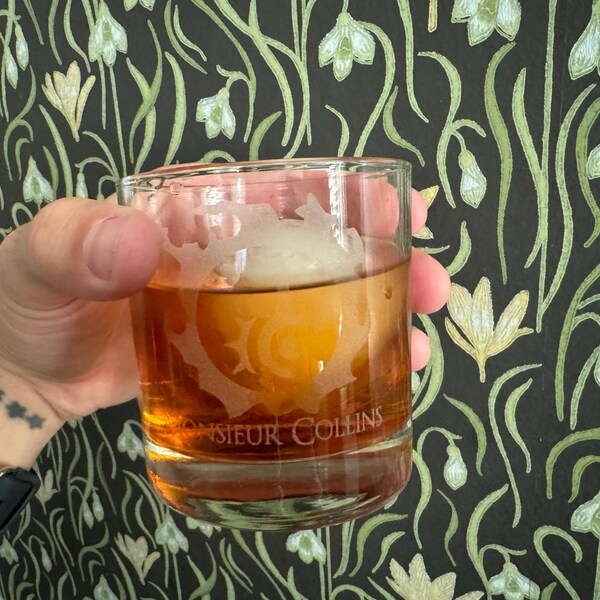 Mario Mushroom Glass Nintendo Mario Inspired Whiskey Glass Personalized ...