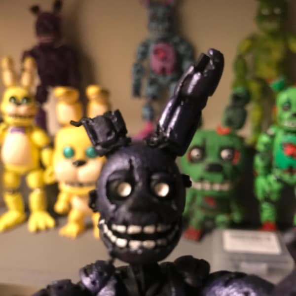FNAF WAVE 5 | Springtrap Custom Retro Action Figure - Etsy