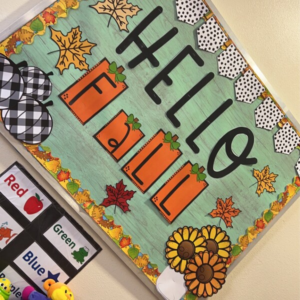 Fall Classroom Bulletin Board Kit: Hello Fall Decor (digital Download ...