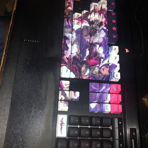 Katarina - the Sinister Blade LOL Series Keycap Set, 127 Keys PBT for ...