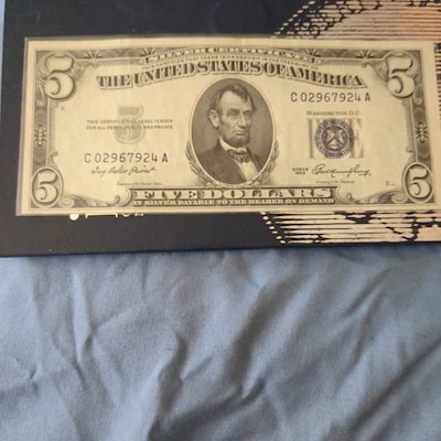 1963 5 Dollar Bill Red Seal Old US Paper Money Note Very Nice - Etsy