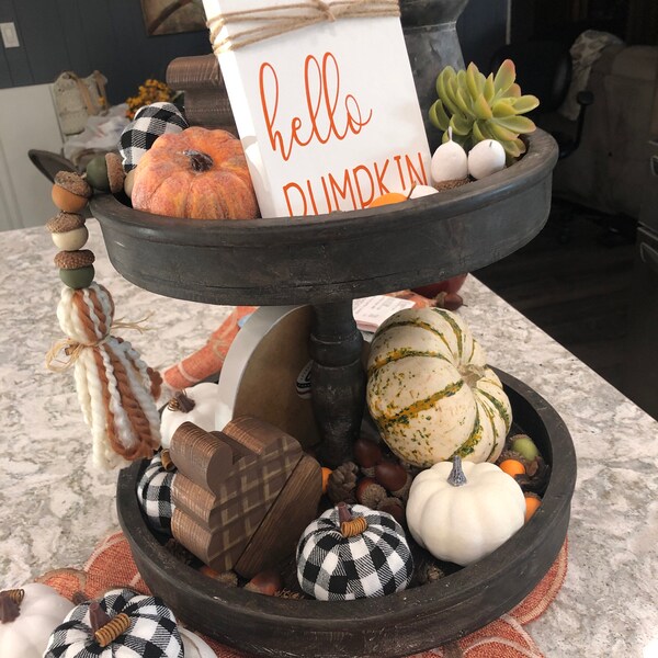 Acorn, Wood Acorn, Fall Tiered Tray Decor, Fall Decor, Acorn Decor ...