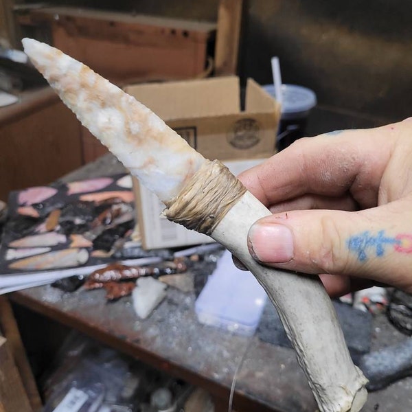 Flint Knapped Knife Obsidian - Etsy