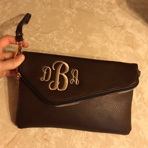 Monogrammed Clutch Purse | Envelope Clutch Purse | Bridesmaid Gift ...