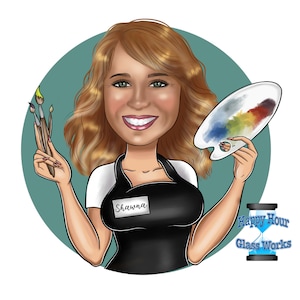 Painter Logo Design Custom Cartoon Portrait for Your Business Logo ...