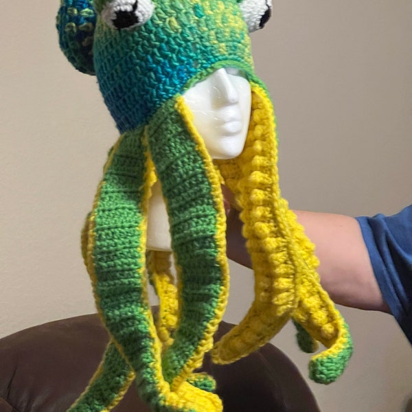 PATTERN - Crochet Octopus Hat - Etsy