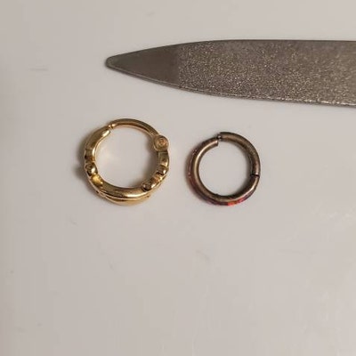 Dainty Tragus Earring, Gold Minimalist Hoop Earring, Delicate Tragus ...