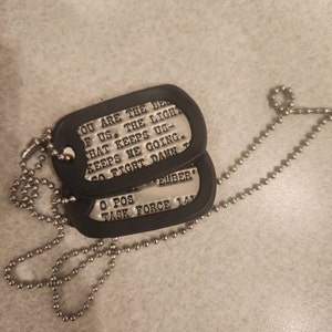 Notched Dog Tags Genuine Military Issue Stainless Steel Personalized ...