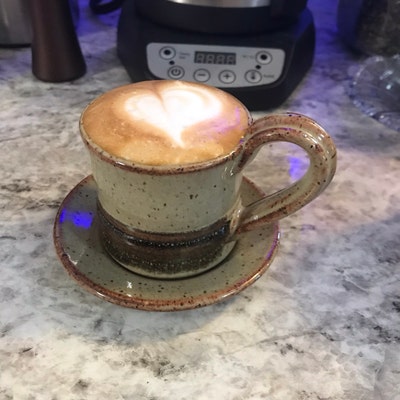 Pottery Mug Extra Large Hemp Design Handcrafted Perfect - Etsy