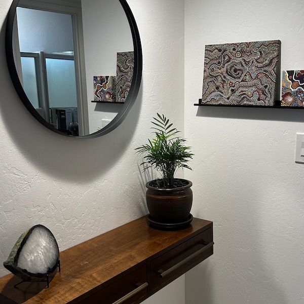 Wall Mounted Console Table With Drawers, Floating Shelf for Entryway ...