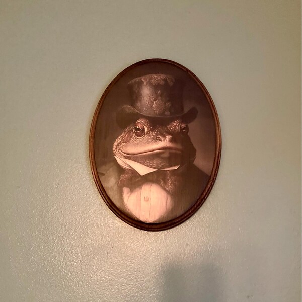 Mr Frog Victorian Portrait Vintage Style Cottagecore Animal Wall Art ...