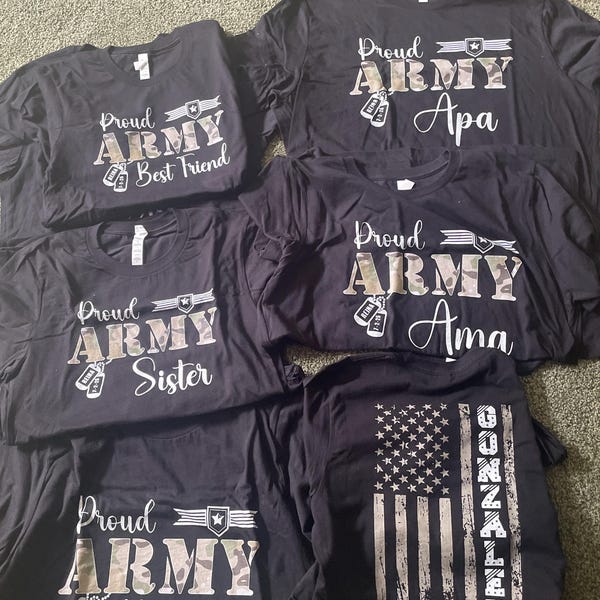 Custom Proud Army Family Shirt, Military Graduation Tee - Etsy