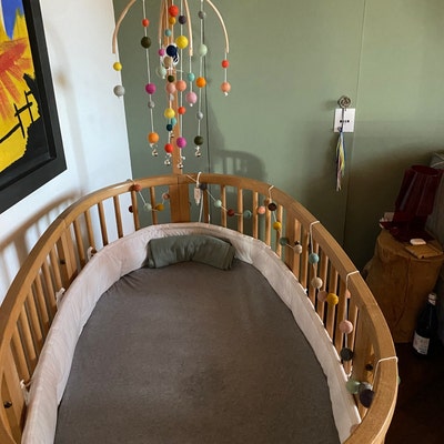 Mobile Balls of Wool Blush Purple Pink Egg Yolk - Etsy