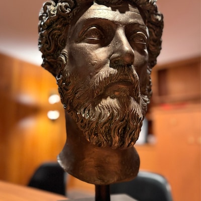 Bust of Athena. Height: 17.72in. Marble Finish. Made in Europe - Etsy