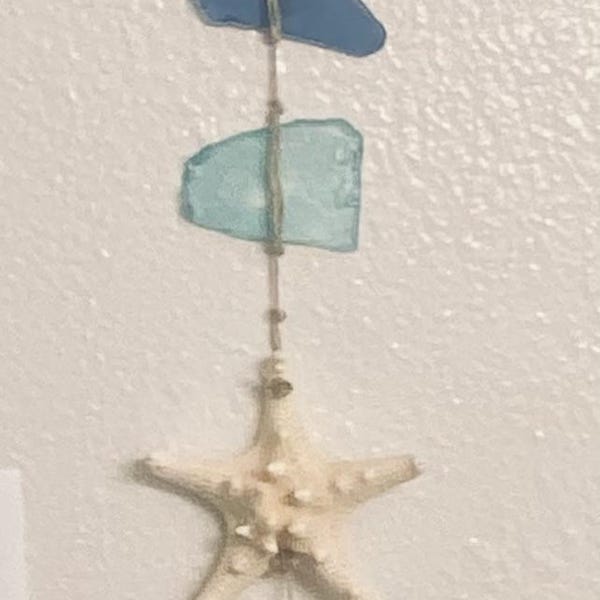 Sea Glass Beach Decor, Medium Size, Hanging - Etsy