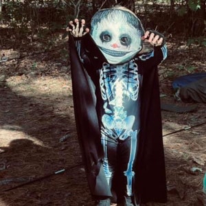 Scary Mask, Handmade Mask, Creepy Paper Mache Mask, Halloween Mask ...