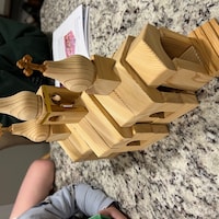 Orthodox Church Wooden Block Building Set. Handmade Educational Toy ...