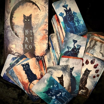 The Haunted Cat Tarot Deck 78 Card Tarot Deck Featuring Original ...