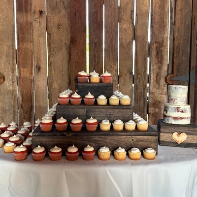 Bagel Bar Stand, Rustic Bridal Shower Decor, Breakfast Bar Decor ...