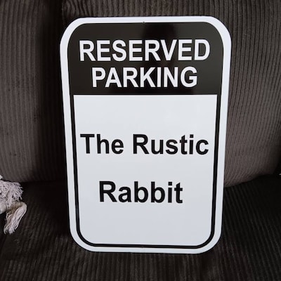 Reserved Parking Sign, Custom Parking Sign, Metal Parking Sign, Man ...
