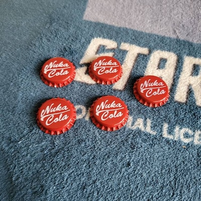 Handmade Fallout Bottle Caps, Nuke Cola Caps, Fallout Props, Gift for ...
