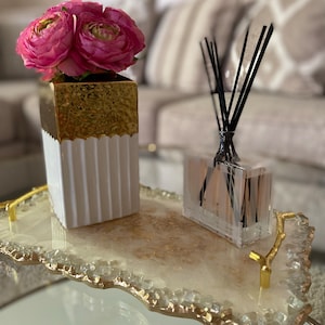 Design Your Own Tray, Custom Tray, Handmade Epoxy Resin Tray With Glass ...