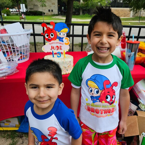Morphle Personalized Birthday Boy, Birthday Girl, Raglan Shirt, Family ...
